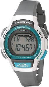 Reloj Casio Digital Silicona Soft Gris Y Verde C/Conóm. 30M Wr Lws ...