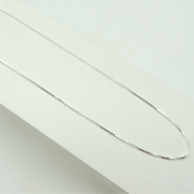 Cadena Veneciana Fina 40Cm Plata 925 - PS Joyas - La Casa del Enchapado